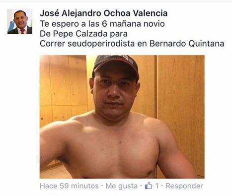 Posa desnudo en redes y reta a periodista, alcalde de Colón Alejandro ...